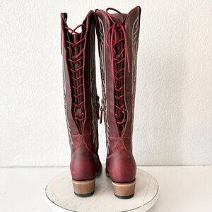 Lane boots | Shoes | Lane Monica Red Cowboy Boots Womens 6 Wide Calf ...